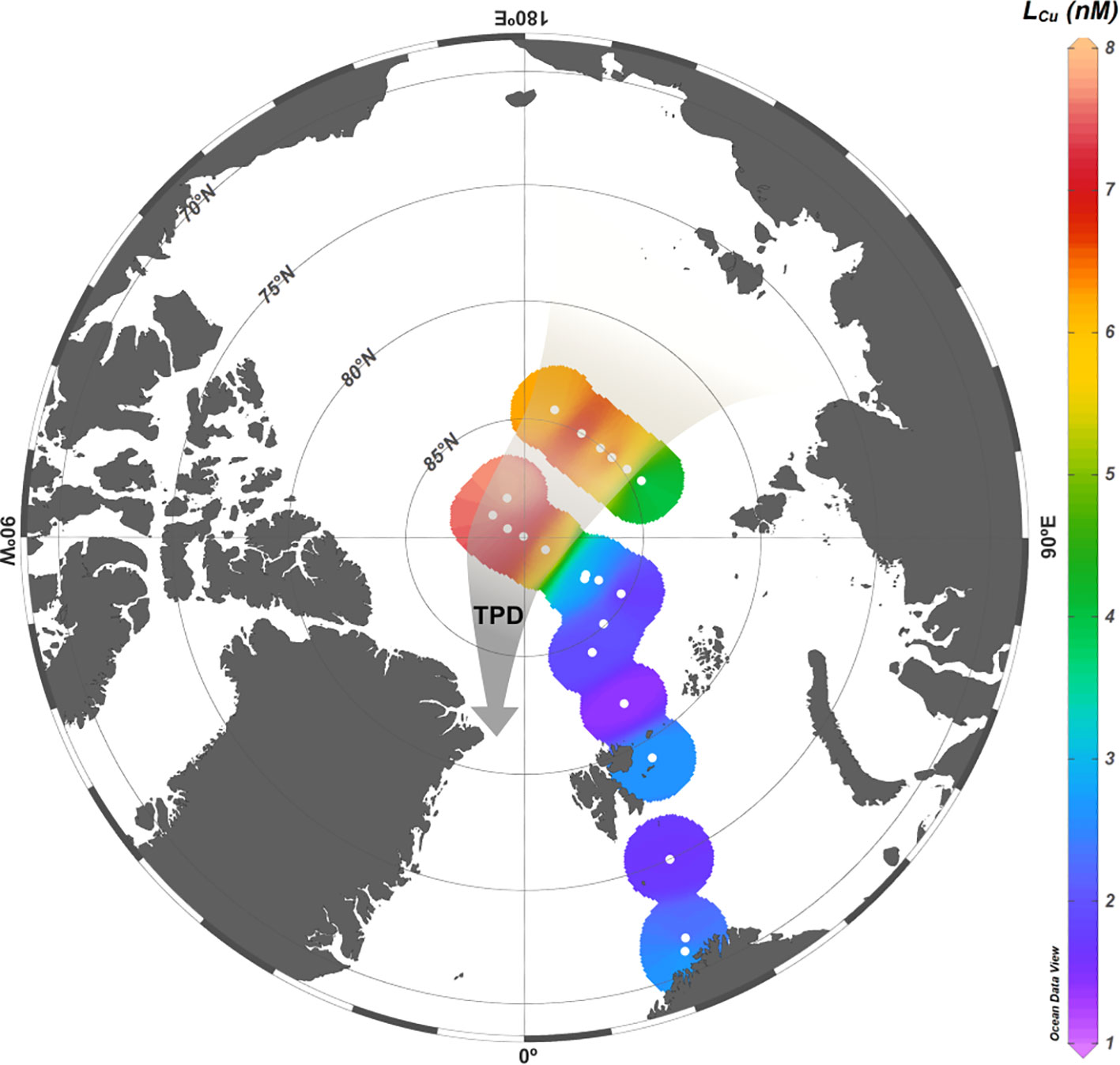Trans Polar Drift transport controls the dissolved copper-organic ...